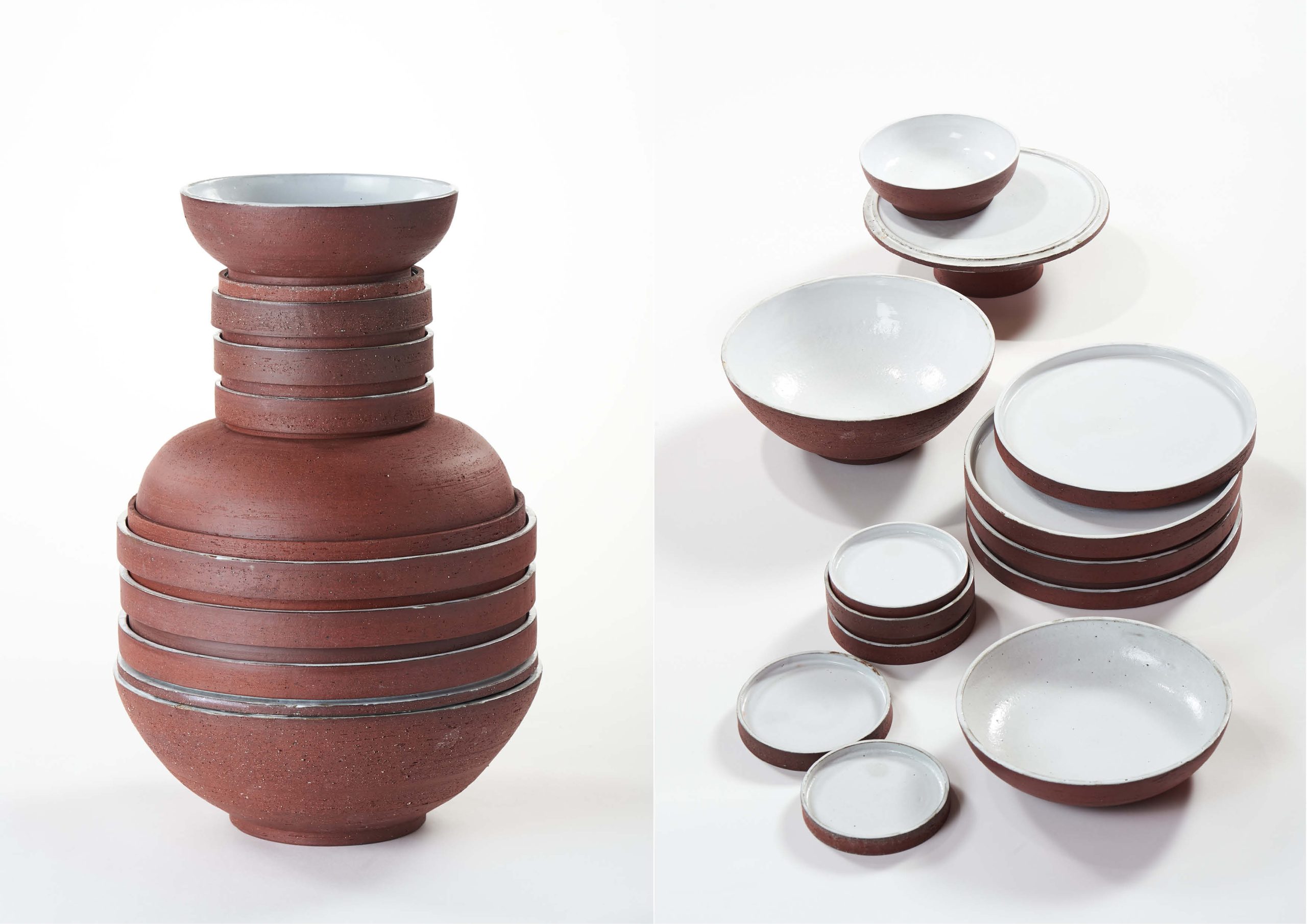 Stackable tableware, 16 pieces - Kayan model - ByManet